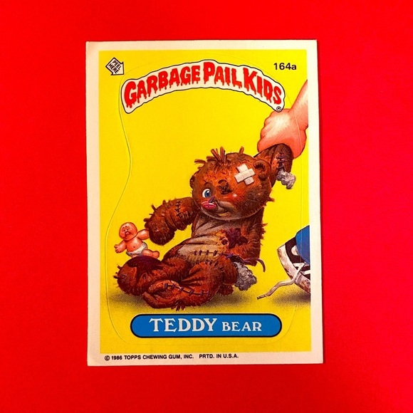 Toys | 1986 Topps Garbage Pail Kids 4th Series Teddy Bear 164a Rare Gpk ...